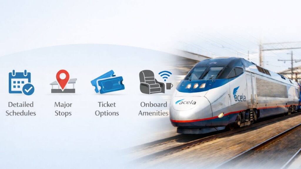Acela Train: Schedules, Stops, Tickets & Amenities 2026 - Amtrak Deals